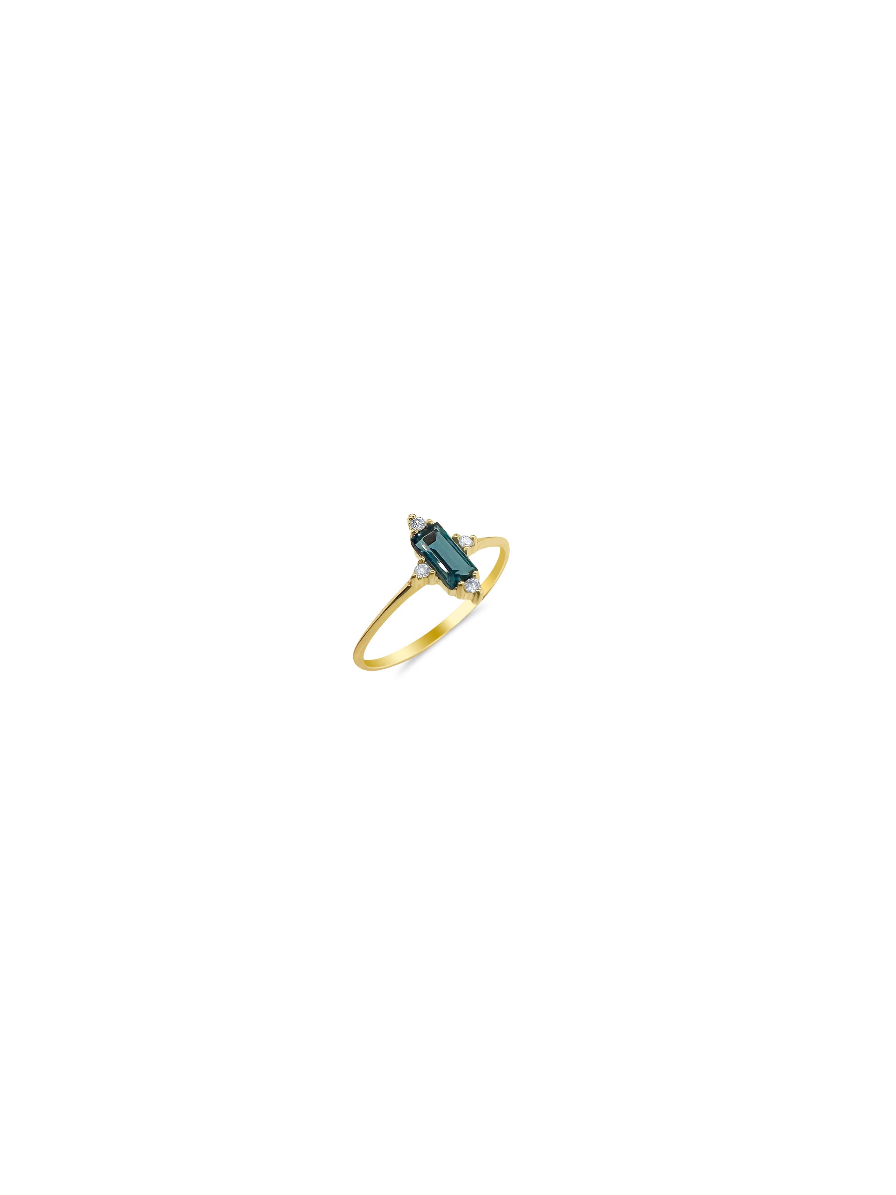 Yellow Gold Blue Topaz – Meira T Boutique