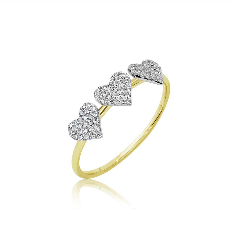 Triple Heart Ring – Meira T Boutique