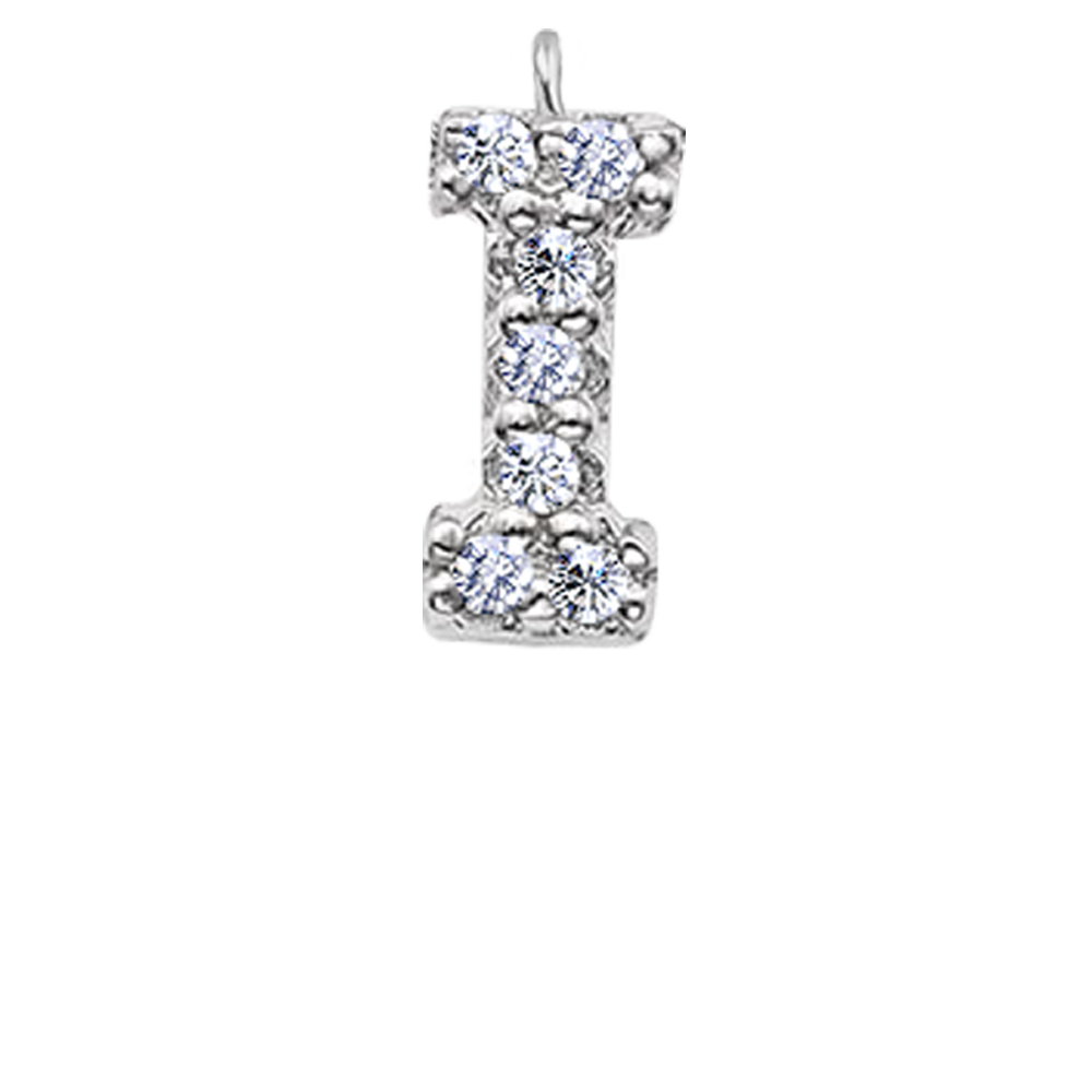 Small Initial Diamond I – Meira T Boutique